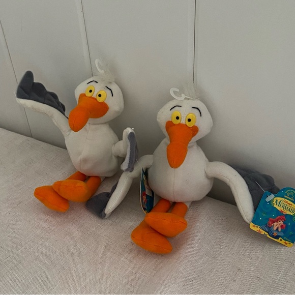 Disney | Toys | 2 Vintage Scuttle Plush Toy From Disneysthe Little ...